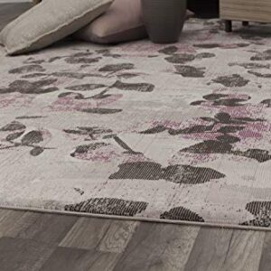 CosmoLiving by Cosmopolitan Anne Area Rug, Pink Elegance