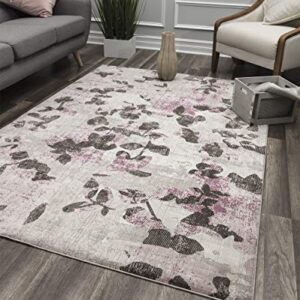 CosmoLiving by Cosmopolitan Anne Area Rug, Pink Elegance