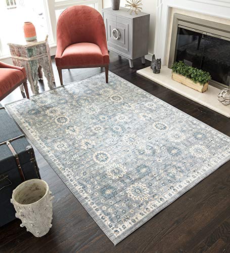 CosmoLiving Patricia Collection Area Rug 8'0"x10'0" Cool Gray