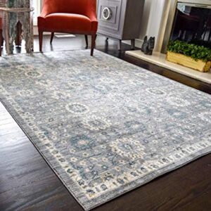 CosmoLiving Patricia Collection Area Rug 8'0"x10'0" Cool Gray