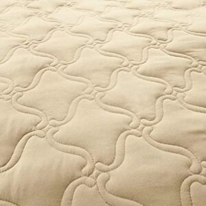 Ebern Designs Mytsyk Reversible Twin Quilt in Taupe