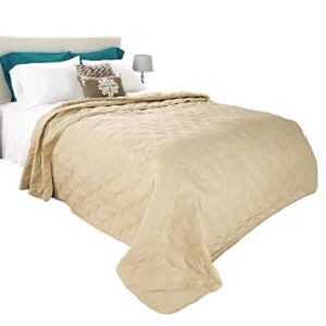 Ebern Designs Mytsyk Reversible Twin Quilt in Taupe