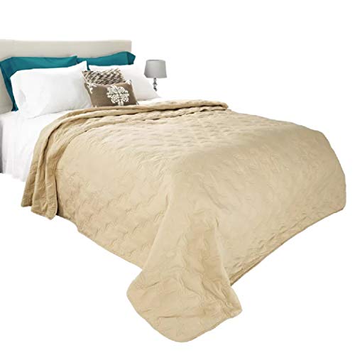 Ebern Designs Mytsyk Reversible Twin Quilt in Taupe