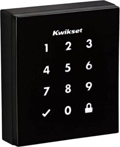 kwikset obsidian keyless touchscreen electronic deadbolt in satin nickel