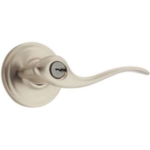 kwikset 740tnl 15 6al rcs k4 satin nickel finish – universal keyed entry lever