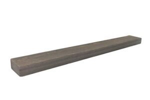 joel’s antiques & reclaimed decor 3″ x 7″ rustic, mountable floating mantel shelf (weathered wood, 84″)