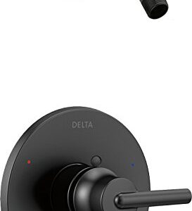 Delta Faucet Trinsic 14 Series Single-Function Shower Faucet Trim Kit, Matte Black T14259-BLLHD (Shower Head and Valve Sold Separately)