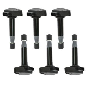 ignition coil pack set of 6pcs replacement for honda accord odyssey pilot acura cl mdx 3.0l 3.2l 3.5l v6 replaces# 30520p8ea01, 30520p8fa01, 30520rcaa02