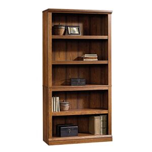 sauder select collection 5-shelf bookcase, washington cherry finish