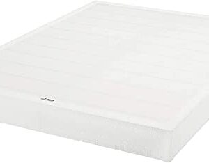 Amazon Basics Smart Box Spring Bed Base, 5-Inch Mattress Foundation - Queen Size, Tool-Free Easy Assembly