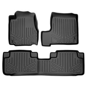 maxliner floor mats 2 row liner set black for 2007-2011 honda cr-v