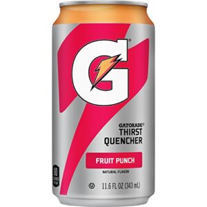 gatorade thirst quencher, fruit punch, 11.6 fl oz (pack of 24)