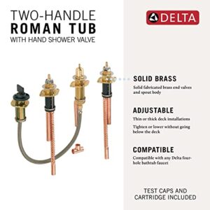 Delta Faucet Roman Tub Rough-In Valve for Delta 2-Handle Roman Tub Bath Faucets with Hand Showers R4707