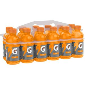 gatorade thirst quencher, orange, 12 fl oz bottles, (12 pack)