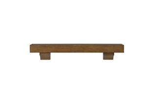 pearl mantels 412-60-50 shenandoah pine 60-inch fireplace mantel shelf, rustic medium