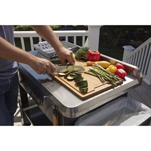 Cuisinart CPT-194 Outdoor Stainless Steel Grill Prep Table, Silver and Black