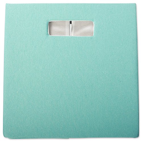 DII Poly-Cube Storage Collection Hard Sided, Collapsible Solid, Large, Aqua