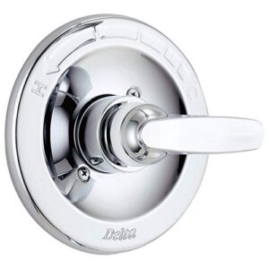 delta faucet foundations shower valve trim kit, shower handle, delta shower trim kit, chrome bt13010 (valve not included) 7.00 x 7.00 x 7.00 inches