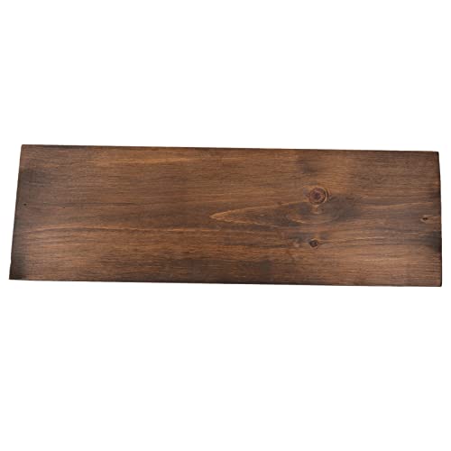 Wilson Rustic Farmhouse Shelf Solid Wood Beam - 3"x 7.5" - 8"x 48" Fireplace Mantel Shelf, Coffee (1 Piece)