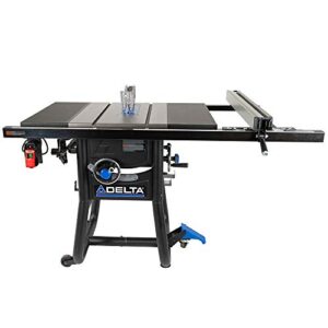 Delta 36-5000T2 Contractor Table Saw with 30" Rip Capacity and Steel Extension Wings