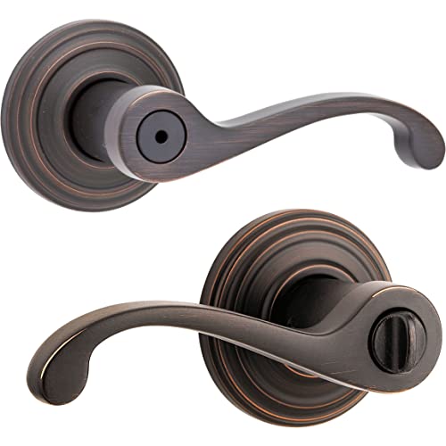 Kwikset 730CHL 11P 6AL RCS Commonwealth Bed/Bath Lever, Venetian Bronze