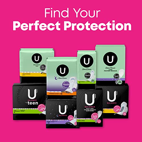 U by Kotex Barely There Thin Panty Liners, Light Absorbency, Long, Unscented, 450 Count (5 Packs of 90) (Packaging May Vary)