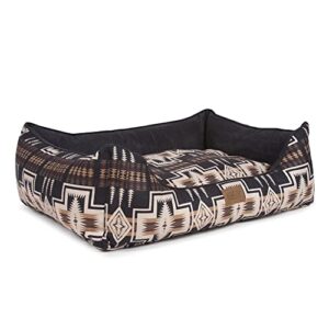 Pendleton Harding Kuddler Dog Bed, 24" L X 30" W X 9" H, Medium, Black / Tan