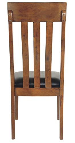 Signature Design by Ashley Ralene Rake Back Dining Room Chair 2 Count, Medium Brown