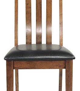 Signature Design by Ashley Ralene Rake Back Dining Room Chair 2 Count, Medium Brown