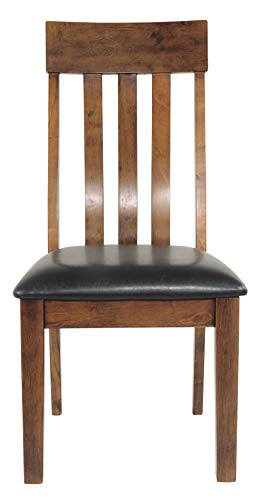 Signature Design by Ashley Ralene Rake Back Dining Room Chair 2 Count, Medium Brown