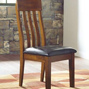 Signature Design by Ashley Ralene Rake Back Dining Room Chair 2 Count, Medium Brown