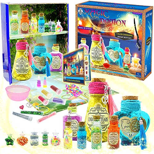 See You Always Magic Fairy Polyjuice Potion Kits for Kids - DIY 15+ Magical Reaction Bottles Witches' Potions Art Craft Kit, Creative Toys for Girls, Fun Gift for Kids 6 7 8 9 10