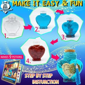 See You Always Magic Fairy Polyjuice Potion Kits for Kids - DIY 15+ Magical Reaction Bottles Witches' Potions Art Craft Kit, Creative Toys for Girls, Fun Gift for Kids 6 7 8 9 10