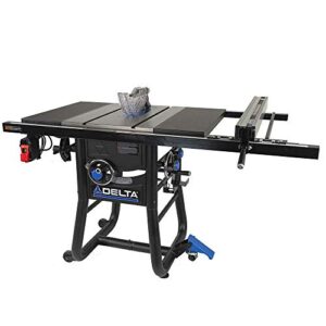 Delta 36-5100T2 Contractor Table Saw with 30" Rip Capacity and Cast Extension Wings