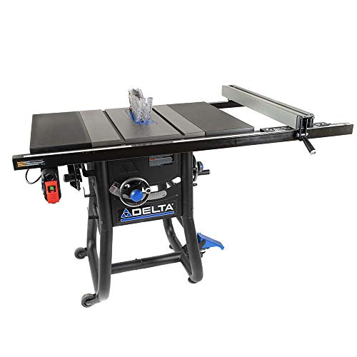 Delta 36-5100T2 Contractor Table Saw with 30" Rip Capacity and Cast Extension Wings