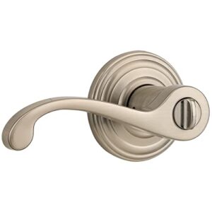 kwikset 730chl 15 6al rcs commonwealth bed/bath lever, satin nickel