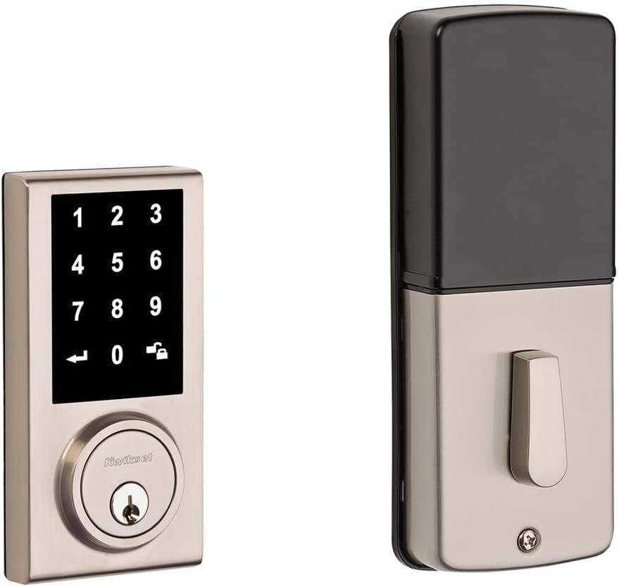 kwikset Electronic Deadbolt Keyless Entry Nickel Touch Screen