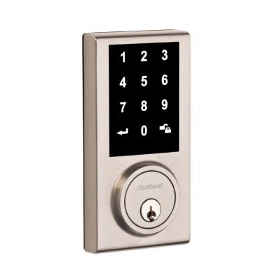 kwikset Electronic Deadbolt Keyless Entry Nickel Touch Screen