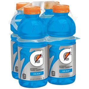 gatorade sports drink, cool blue, 20oz 4pk bottles