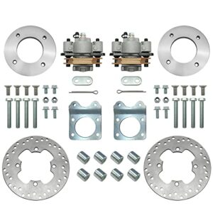 front disc brake conversion kit for honda fourtrax 300 rancher 350 foreman 400 450 rubicon 500 rincon 650 trx 300 350 400 450 500 650（only fit for 12″ and above wheel / not for oem aluminum wheel)