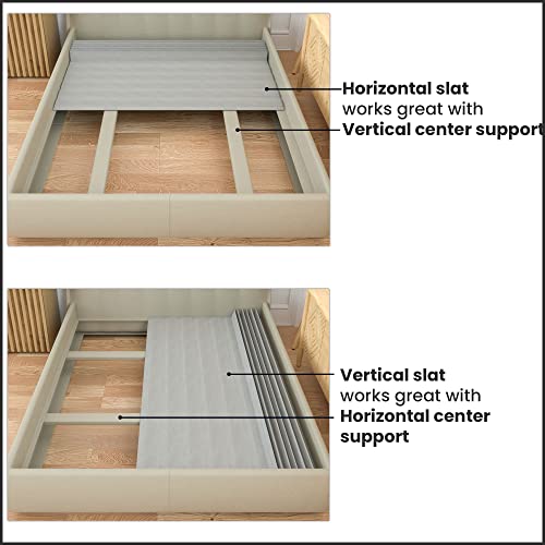 Mayton Standard Mattress Support Wooden Bunkie Board/Slats with Covered, Twin, Grey