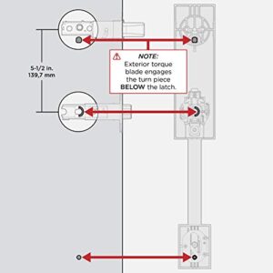 Kwikset Vancouver Low Profile Front Lock Handleset with Microban Including Slim Modern Halifax Door Lever Handle Featuring SmartKey Security, Iron Black 98180-015