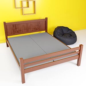 Continental Sleep Split Fully Assembled Bunkie Board For Mattress/Bed Support, King, Off Grey