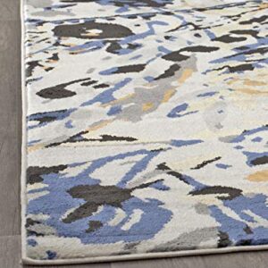 Rugs America Ivory Blue Floral Transitional Rug Blue Honey VA10A 2'0"X4'0" Area Rug