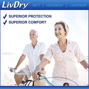 LivDry Adult Incontinence Underwear, Extra Absorbency Adult Diapers, Leak Protection, Large, 72-Pack