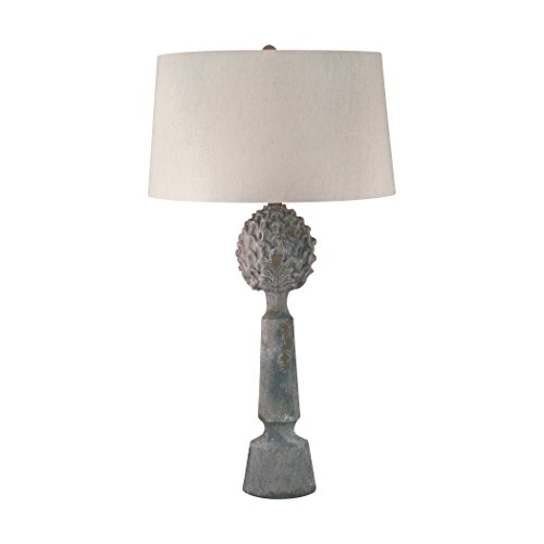 Lamp Works 276 Earthenware Pineapple Top Ceramic Table Lamp, 30" x 16" x 16"