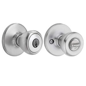 kwikset 94002-871 tylo keyed entry knob in satin chrome