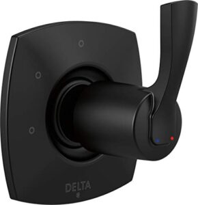 delta faucet t11876-bl three function trim diverter, matte black