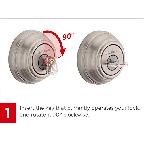 Kwikset 99800-123 Deadbolt, Satin Nickel