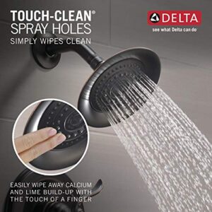 DELTA Faucet Windemere Single-Function Tub and Shower Trim Kit with Single-Spray Shower Head, Oil Rubbed Bronze BT14496-OB (Valve Included)